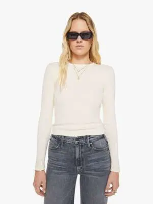 MOTHER The L/s Itty Bitty Crop Antique Shirt
