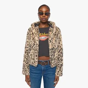 MOTHER The Hooded Polar Opposite Spotted Counter Culture Jacket - Black
