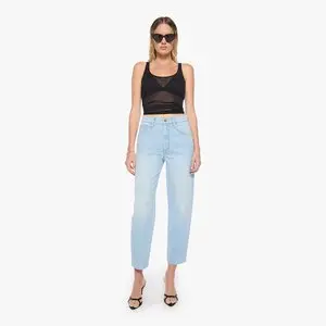 MOTHER The Peeler Ankle Pants In Light Wash Denim - Blue