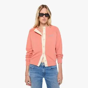 MOTHER The Boxy Cardigan "speed Queen - Light Blue