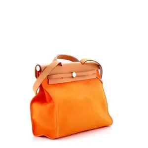 Hermès Herbag Zip Leather And Toile 39
