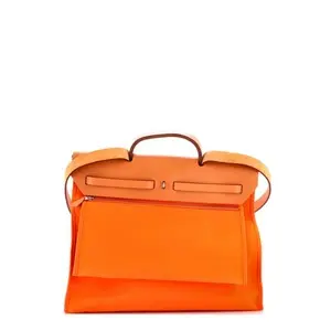 Hermès Herbag Zip Leather And Toile 39