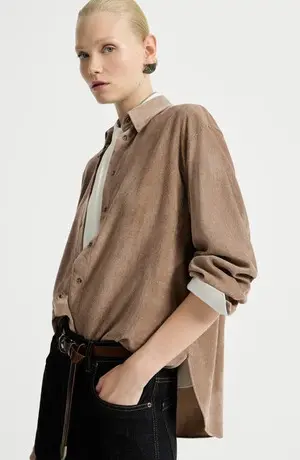 Brunello Cucinelli Fluid Corduroy Shirt