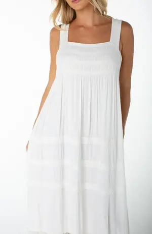 Roxy Summer Wind Maxi Dress With Lace Inserts