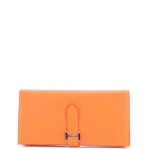 Hermès Bearn Wallet Chevre Mysore Long - Feu