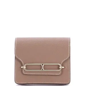 Hermès Roulis Slim Wallet Chevre Mysore - Grey