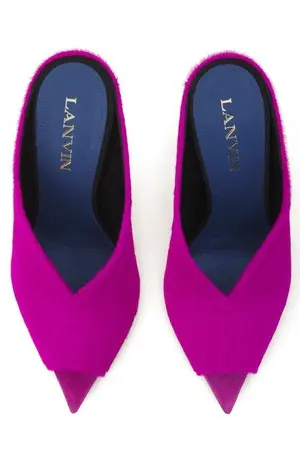 LANVIN Midnight Step Mule In Pony