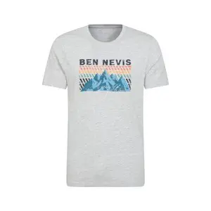 Mountain Warehouse Ben Nevis Graphic T-shirt - Light Grey