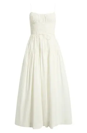 DÔEN Safia Organic Cotton Maxi Dress - Salt