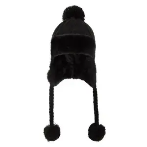 Mountain Warehouse Sierra Knitted Thermal Bomber Hat - Black