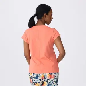 Krimson Klover Solid Short Sleeve Tee - Coral