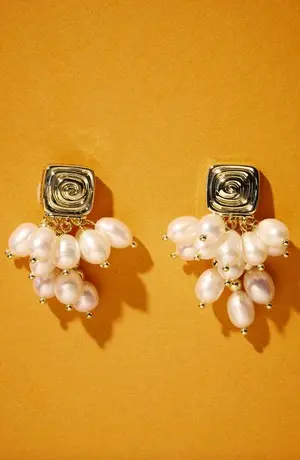LUV AJ The Seychelles Imitation Pearl Statement Earrings