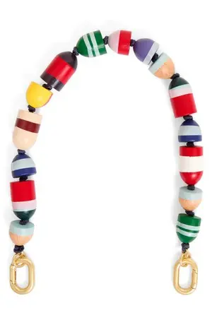 Clare V. Shortie Buoy Beaded Bag Strap - Multi