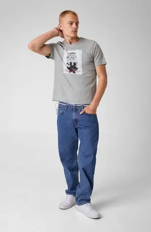 Guess X Minions Photo Cotton Graphic T-shirt - Grey