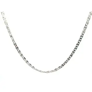 ANCONA JEWELRY Sterling Textured Link Chain Necklace, -inch - Silver