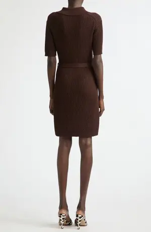 FERRAGAMO Rib Polo Dress