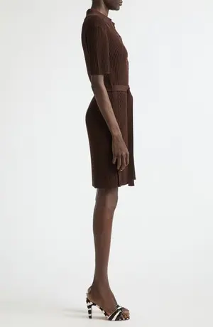 FERRAGAMO Rib Polo Dress