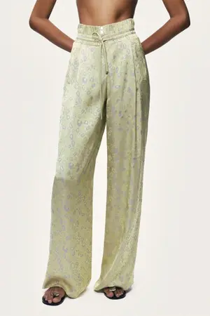 NOCTURNE Printed Wide Leg Trousers