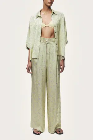 NOCTURNE Printed Wide Leg Trousers