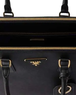 Prada Galleria Large Saffiano Leather Bag - Black