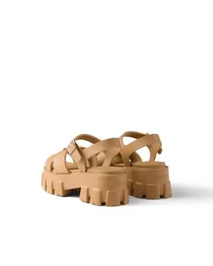 Prada Monolith Rubber Sandals