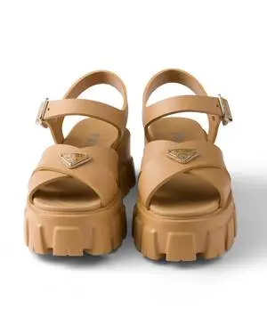 Prada Monolith Rubber Sandals