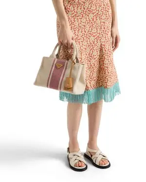Prada Embroide Floral Print Sablé Dress