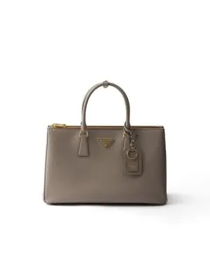 Prada Galleria Large Saffiano Leather Bag - Grey