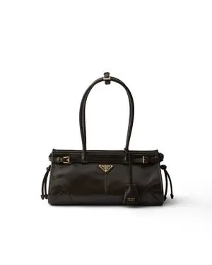 Prada Prada Bonnie Medium Leather Bag Green