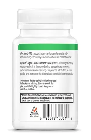 KYOLIC Aged Garlic Extract Formula 100, Cardiovascular Health