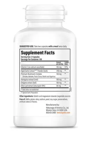 KYOLIC Aged Garlic Extract Formula 103, Immune Support