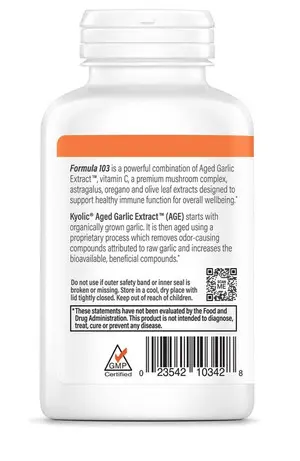 KYOLIC Aged Garlic Extract Formula 103, Immune Support