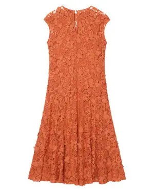 Mint Velvet Sleeveless Appliqué Lace Midi Dress