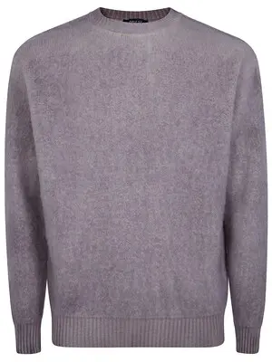 Avant Toi Sweater Tonal Degradé "hand Painted Cashmere And Wool - Brown