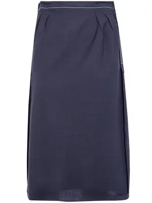 MAISON MARGIELA Skirt Reversed Midi Skirt - Gray