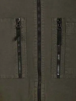 Stone Island Organic Cotton Ripstop Hooded Overshirt - Gray