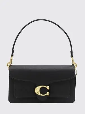 COACH Leather Shoulder Bag With Turn Lock - Black