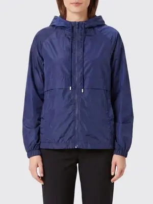 SEMICOUTURE Zip-up Hooded Jacket - Blue