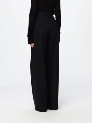 Rick Owens High-waisted Wide-leg Wool Chino Trousers