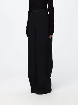 Rick Owens High-waisted Wide-leg Wool Chino Trousers