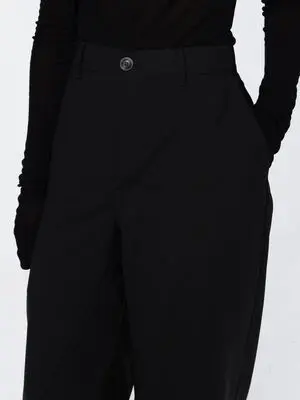 Rick Owens High-waisted Wide-leg Wool Chino Trousers