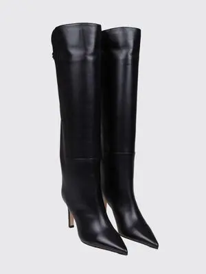 JIMMY CHOO Alizze Leather Knee-high Stiletto Boots - Black