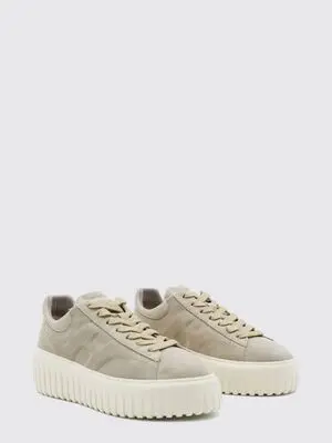 Hogan Suede Platform Sneakers - Beige