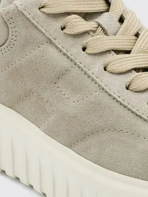 Hogan Suede Platform Sneakers - Beige