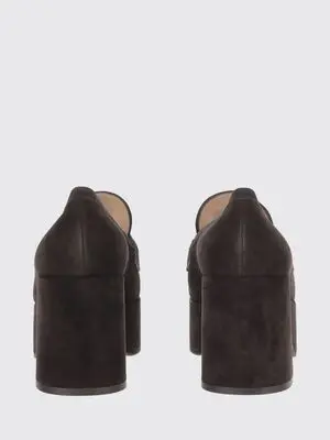 GIANVITO ROSSI Jenna Suede Leather Platform Pumps - Black