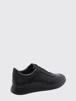 TOD'S Smooth Calfskin Slip-on Sneakers With Elasticated Laces - Black