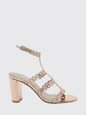 AQUAZZURA Patent Leather T-strap High-heeled Sandals - Pink