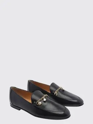 TOD'S Smooth Calfskin Loafers With Metal Mesh Charm