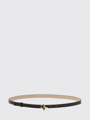 Fabiana Filippi Adjustable Calfskin Leather Belt With Knot Charm - Black