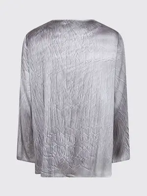 Avant Toi Textured Long Sleeve Top - Grey